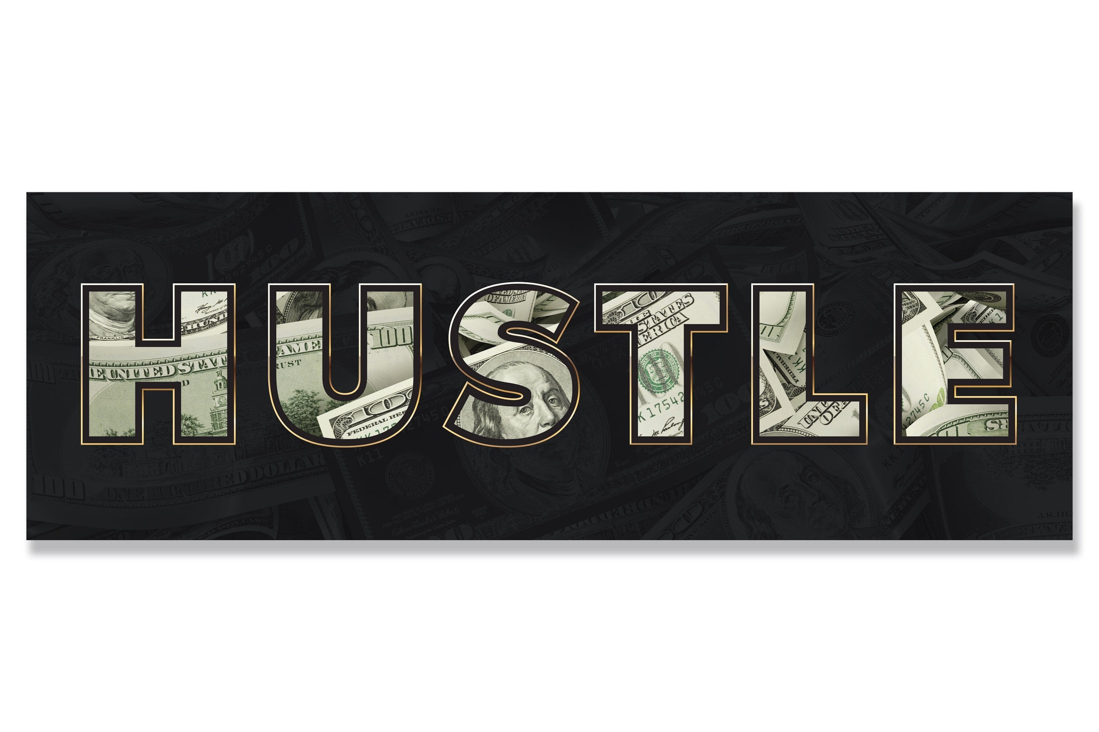 Motivational Money Poster - HUSTLE – Chris Fabregas Fine Art Photography