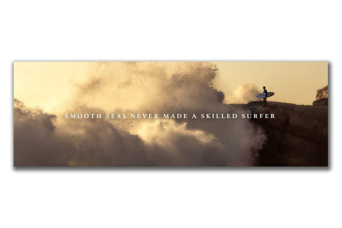 Skilled Surfer Motivational Poster - Chris Fabregas Fine Art Photography
