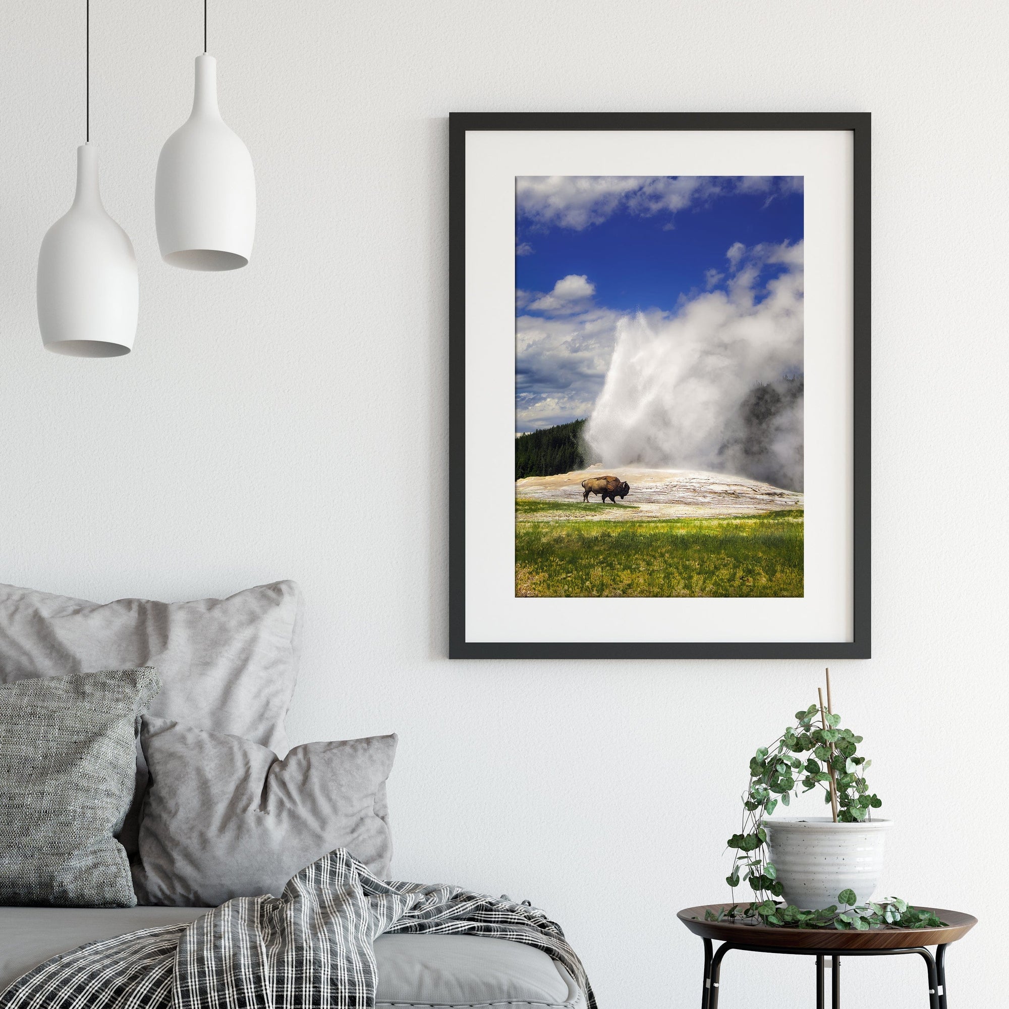 YELLOWSTONE OLD FAITHFUL Bison - Chris Fabregas Fine Art Photography