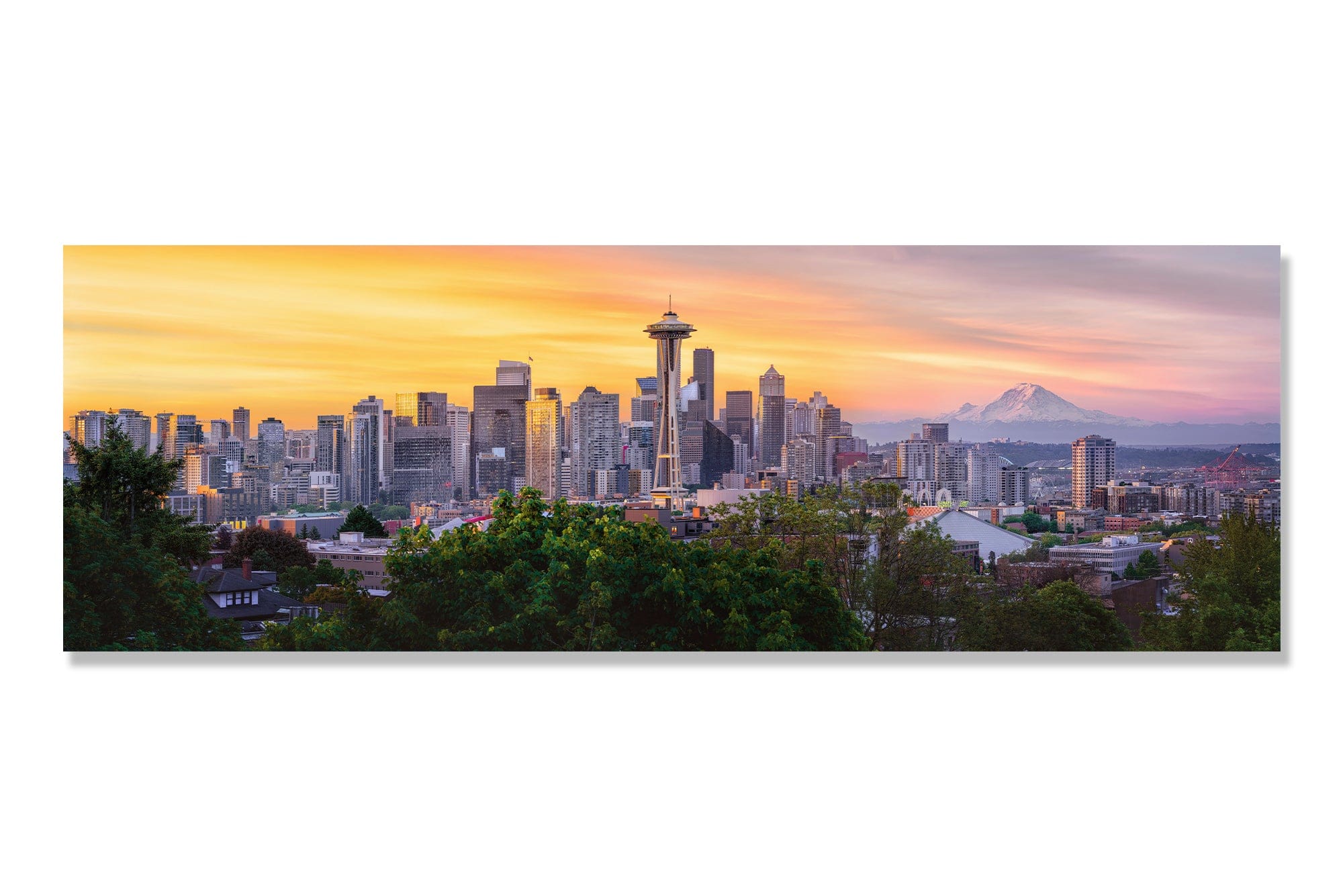 Seattle Skyline Panoramic Print, Limited Edition, Updated Skyline ...